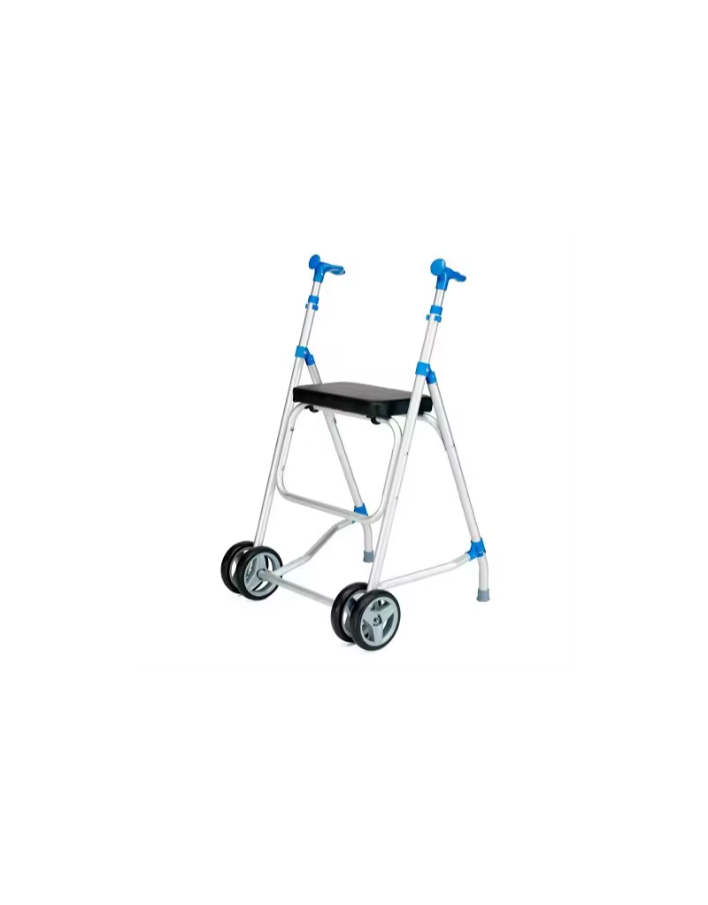 Andador de aluminio con ruedas y asiento Sunrise Medical